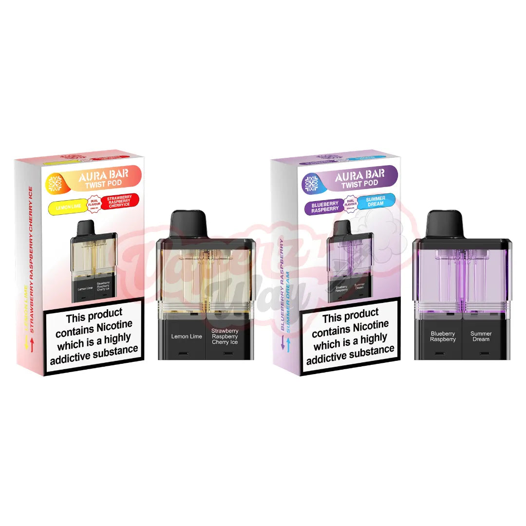 Aura Bar 40K Refill Pods Prefilled Replacement Pods by Crystal Prime ...