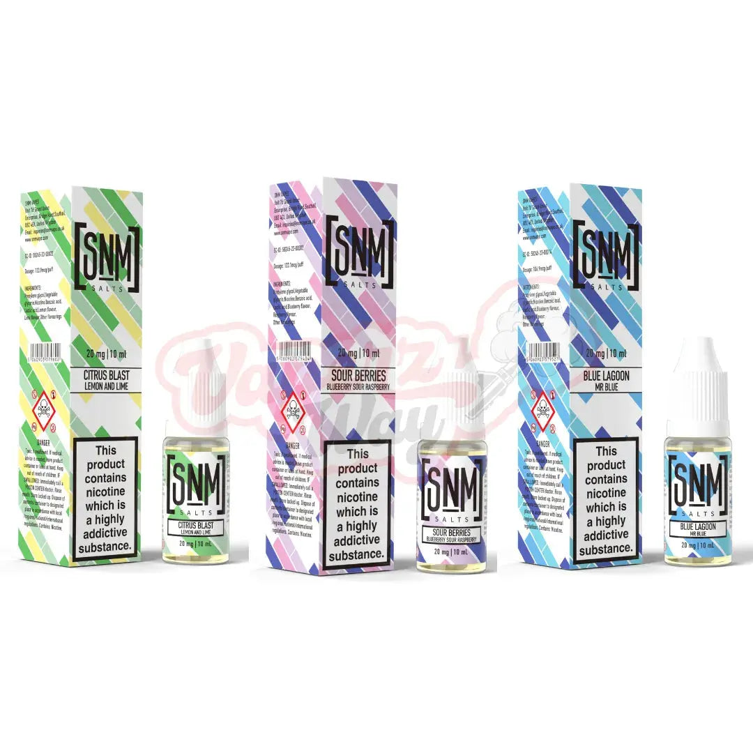 SNM Vapes Nic Salts or E-Liquid | Buy 4 for £10 – Vaperz Way